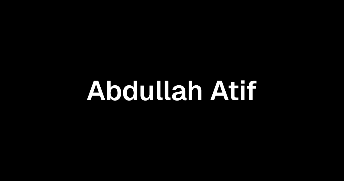 Abdullah Atif